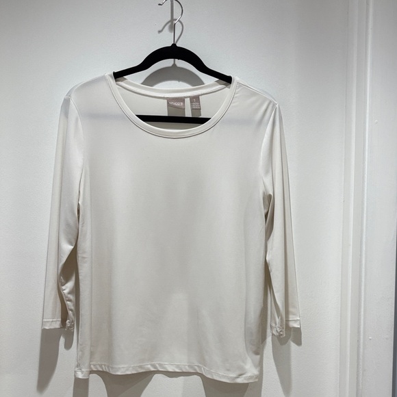 Chico's | Tops | Chico Elegant White Womens Top | Poshmark